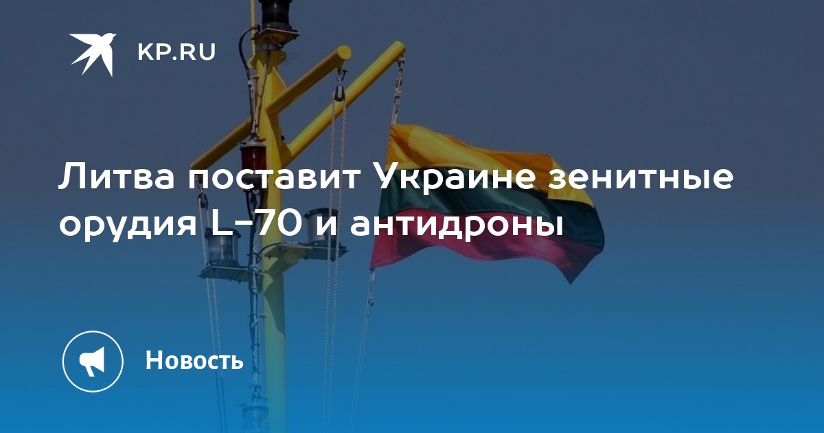 Литва поставит Украине зенитные орудия L-70 и антидроны - KP.RU