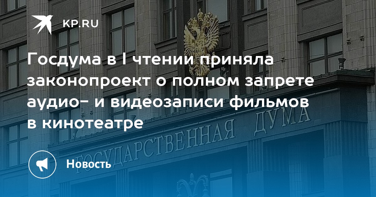 Госдума в I чтении приняла законопроект о полном запрете аудио и